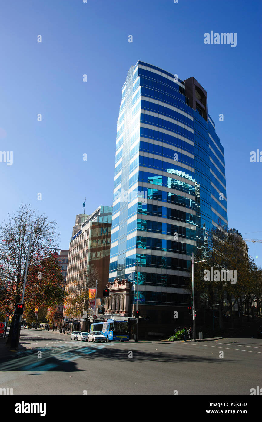 Downtown Auckland with its high rise buildings, New Zealand Stock Photo ...