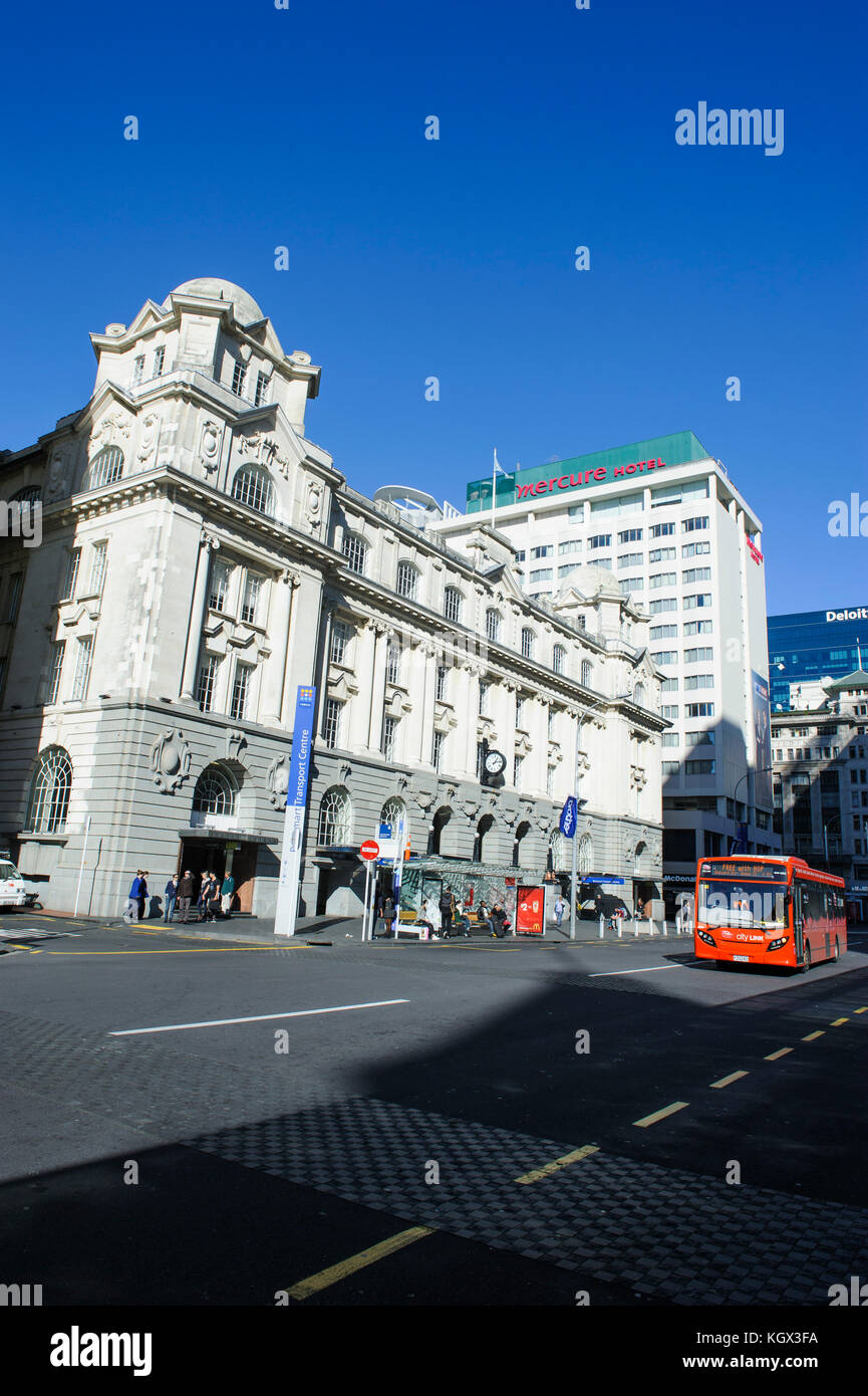 Downtown Auckland with its high rise buildings, New Zealand Stock Photo ...