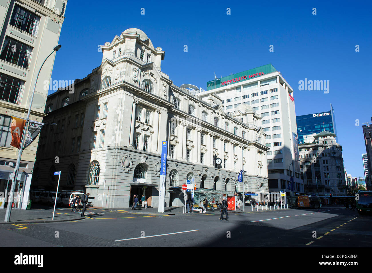 Downtown Auckland with its high rise buildings, New Zealand Stock Photo ...