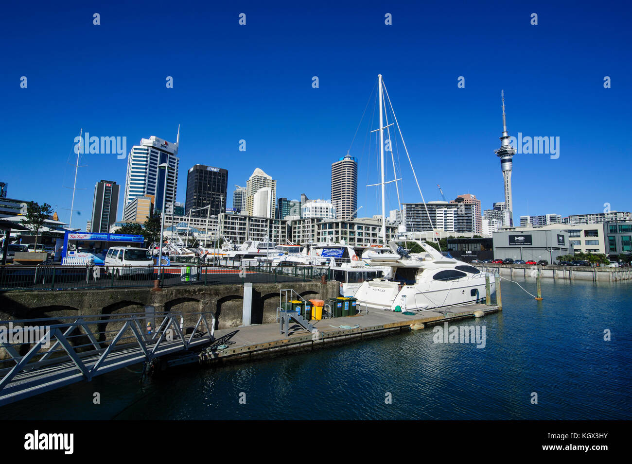 Harbour of Auckland, New Zealand Stock Photo - Alamy