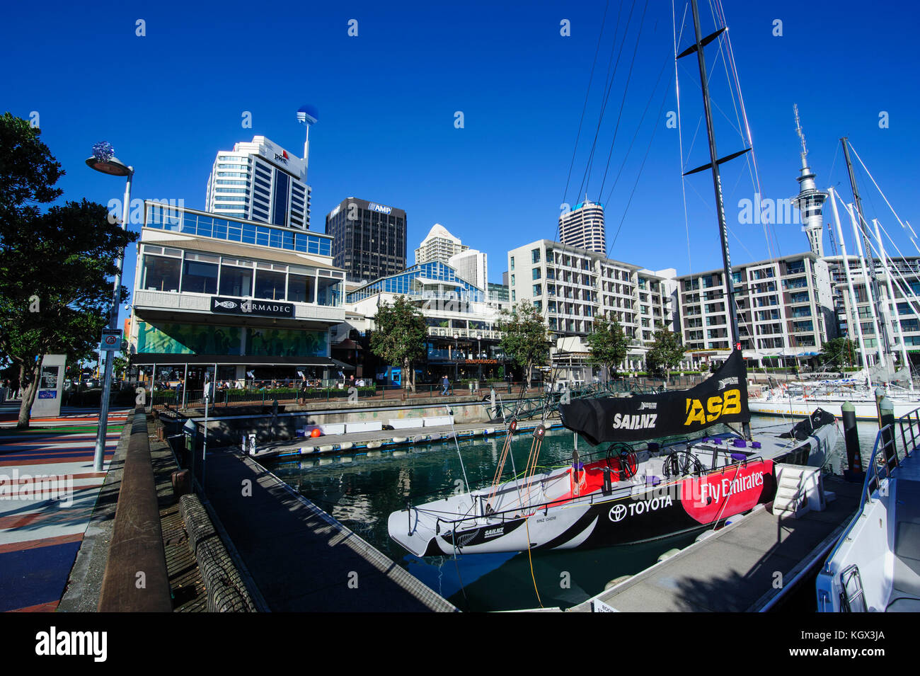 Harbour of Auckland, New Zealand Stock Photo - Alamy