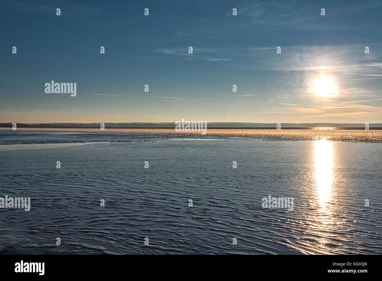 reflection of the sun from ice Stock Photo - Alamy