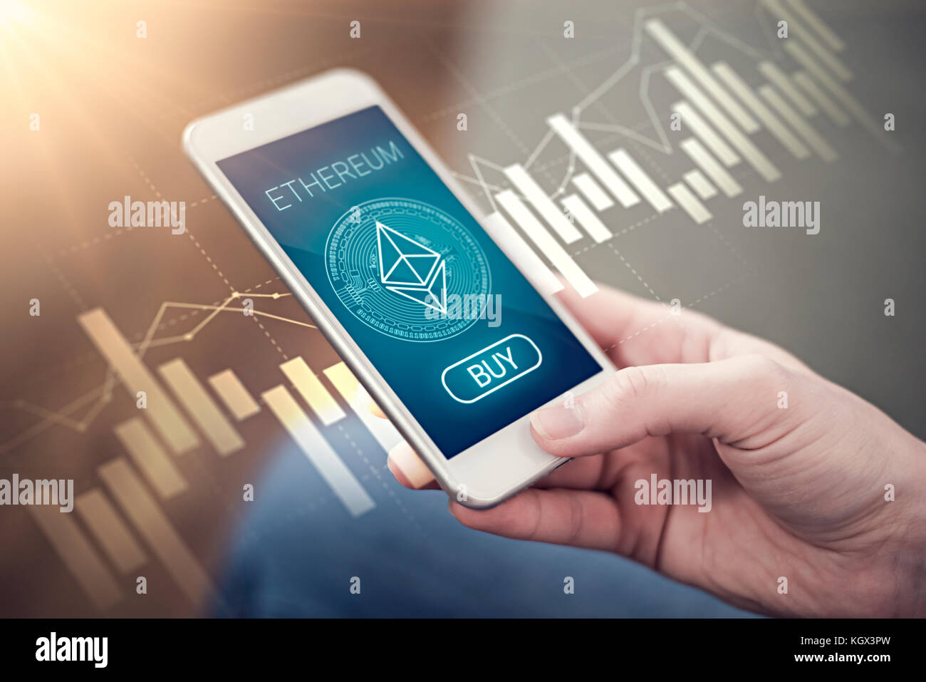 Cryptocurrency symbol hi-res stock photography and images - Alamy