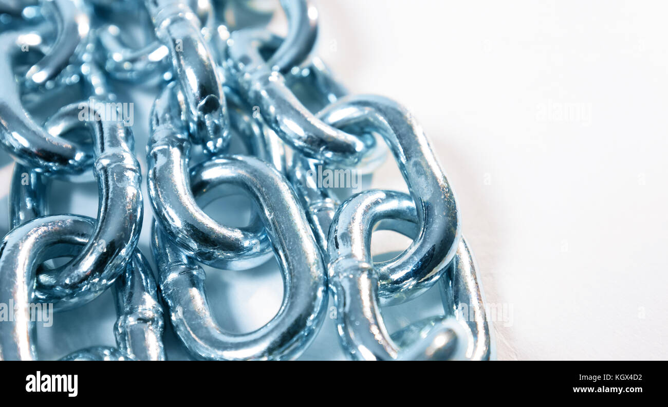 Power conception, stainless chain link Stock Photo - Alamy