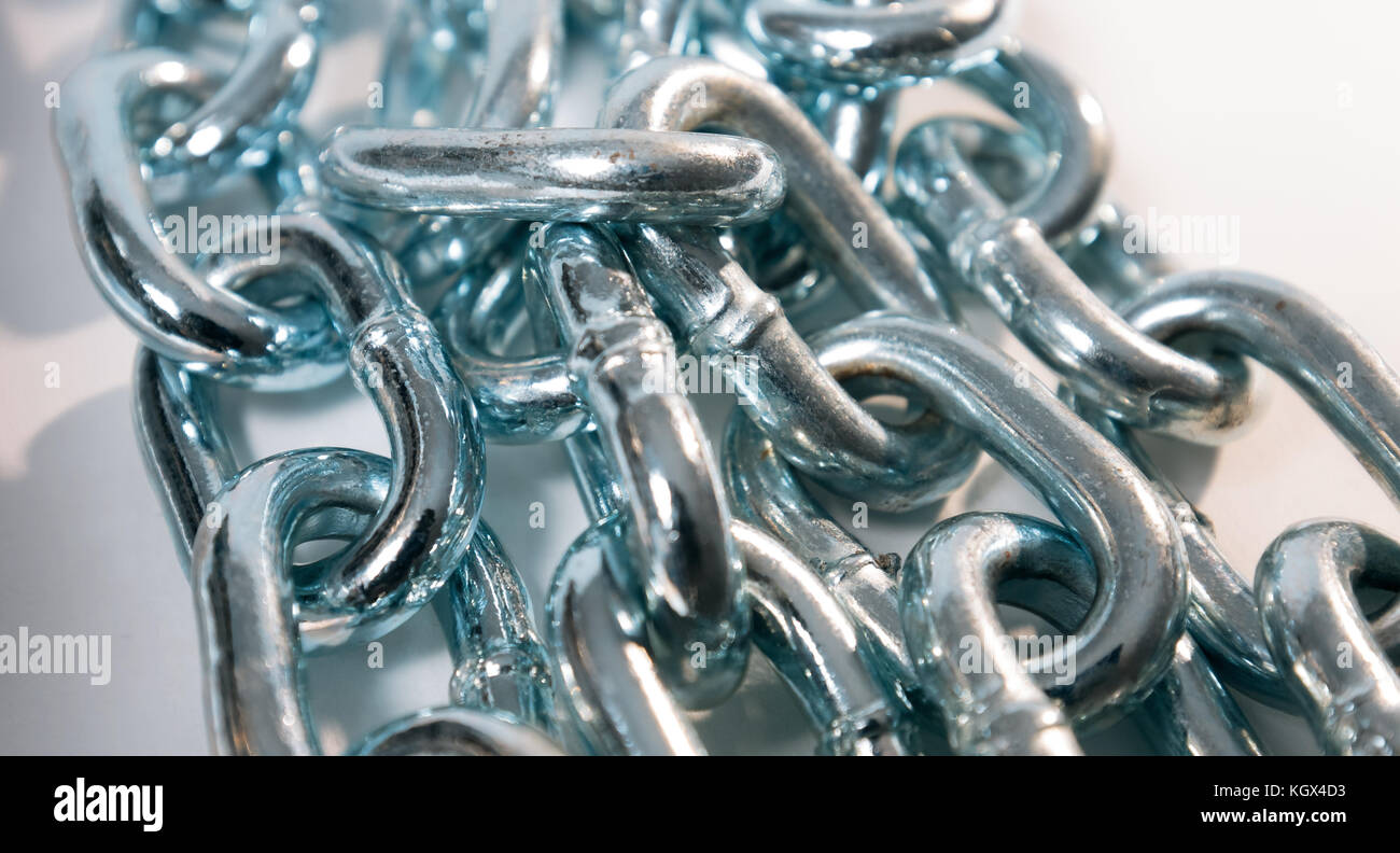 Powerful security symbol metal chain Stock Photo - Alamy