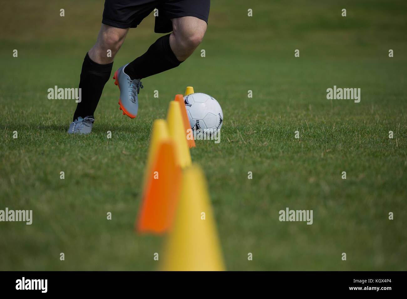 Football cones hi-res stock photography and images - Alamy