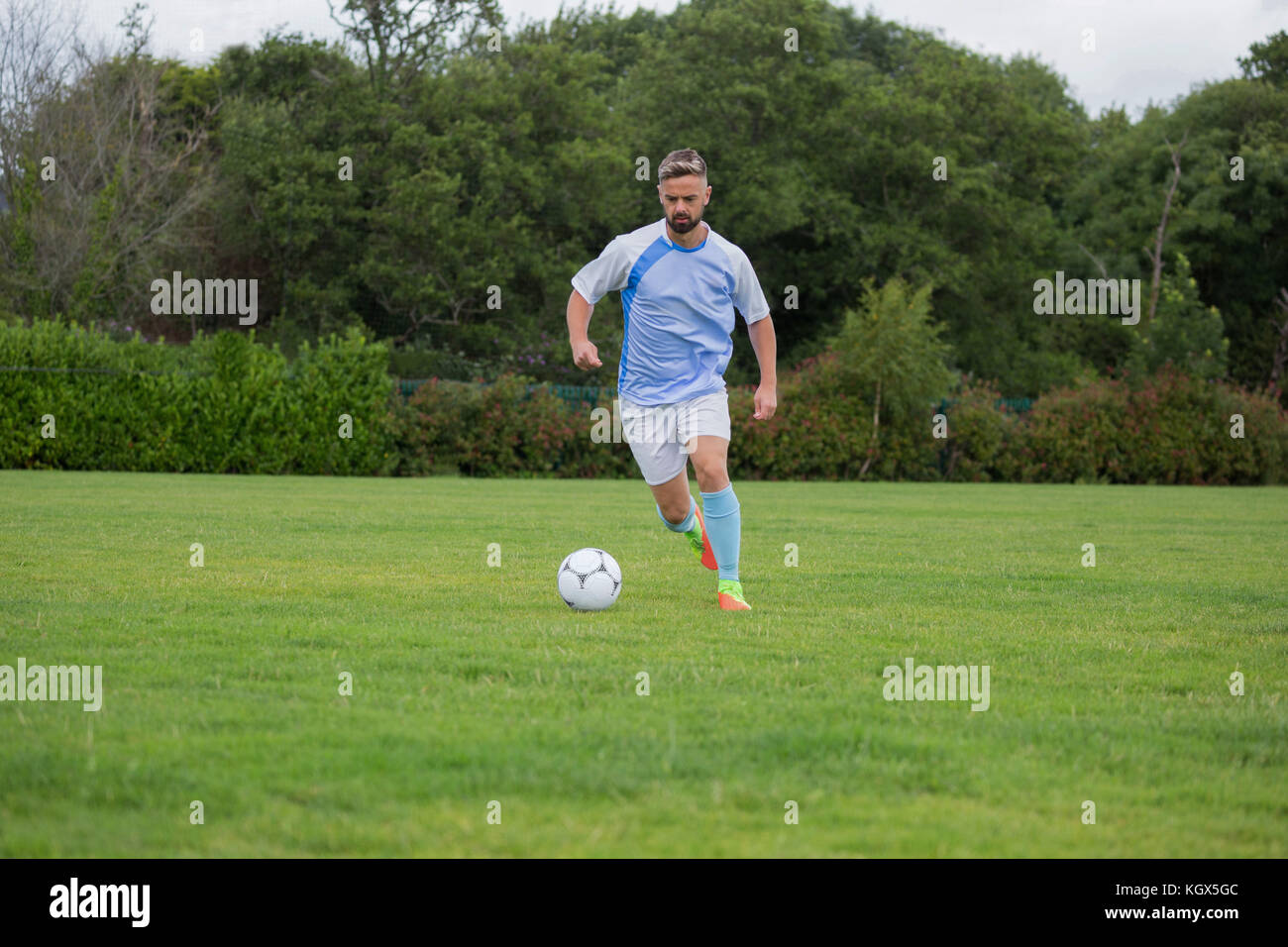 Football dribbling action skill hi-res stock photography and images - Alamy