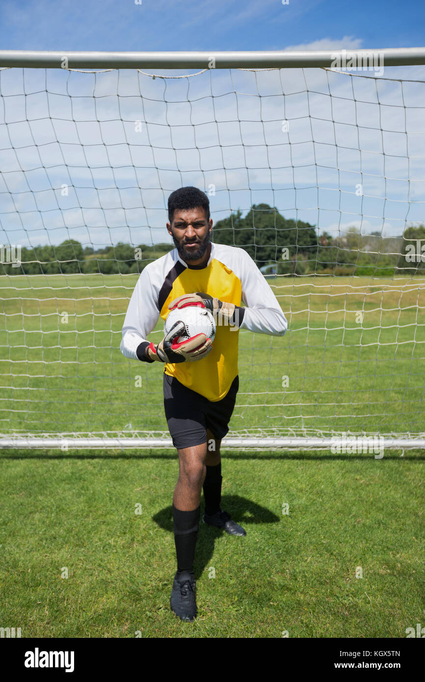 Goalkeeper standing in front net hi-res stock photography and images ...