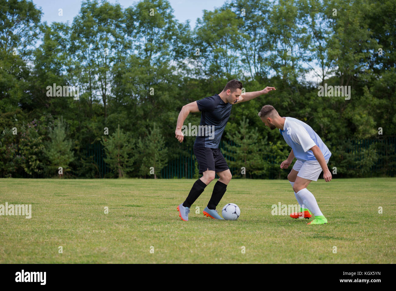 Football playing practice stadium hi-res stock photography and images ...
