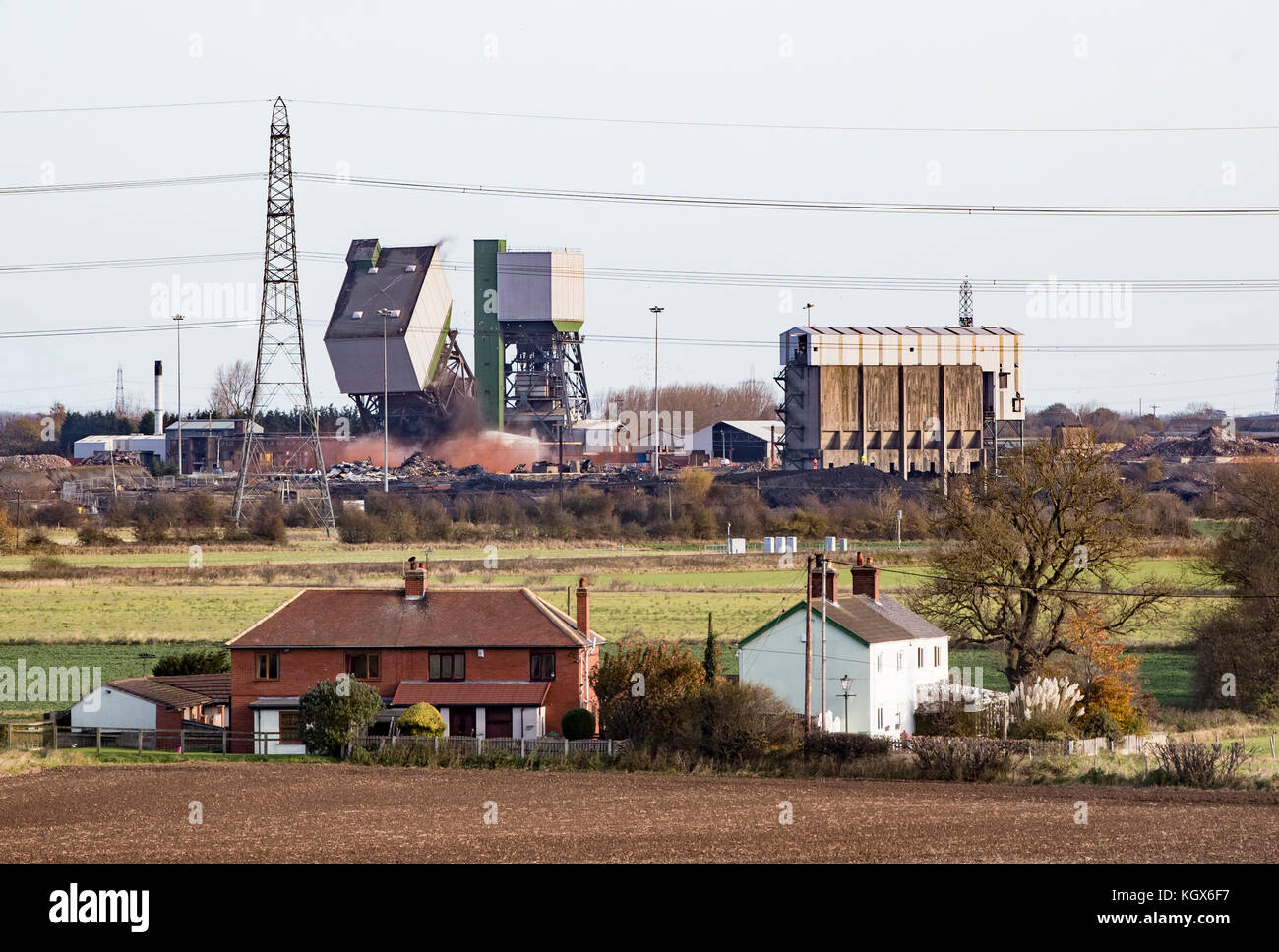 The No 2 Winding Tower at Kellingley Colliery in Yorkshire is ...