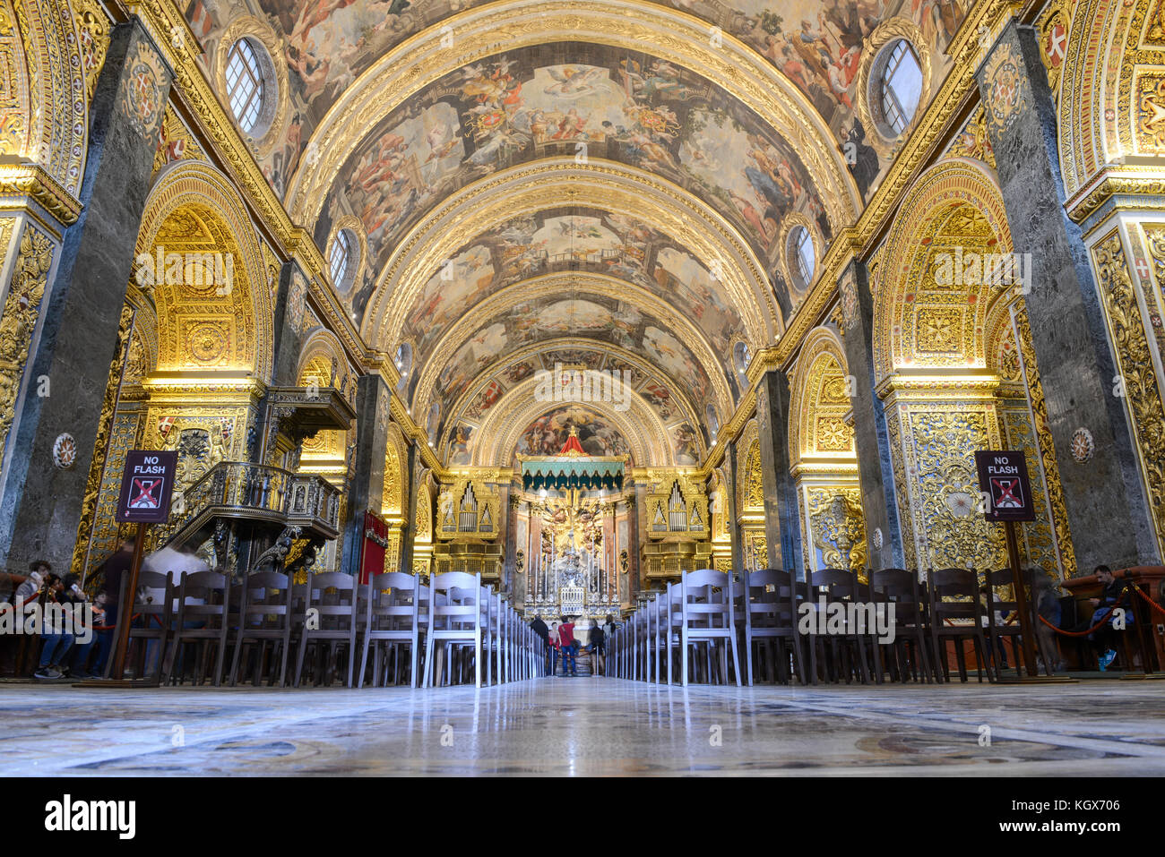 St john's co cathedral caravaggio hi-res stock photography and images ...