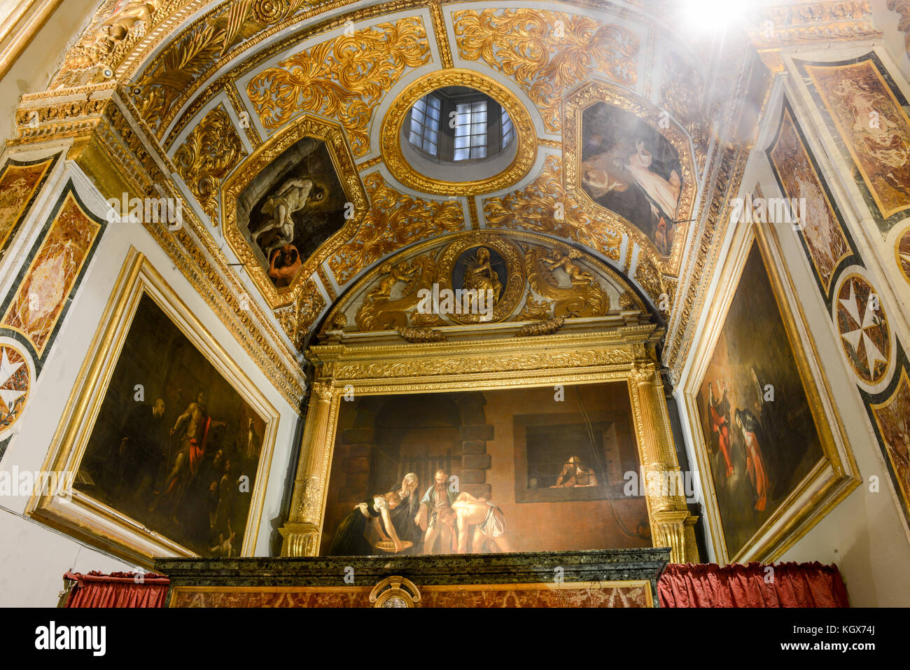 St john's co cathedral caravaggio hi-res stock photography and images ...