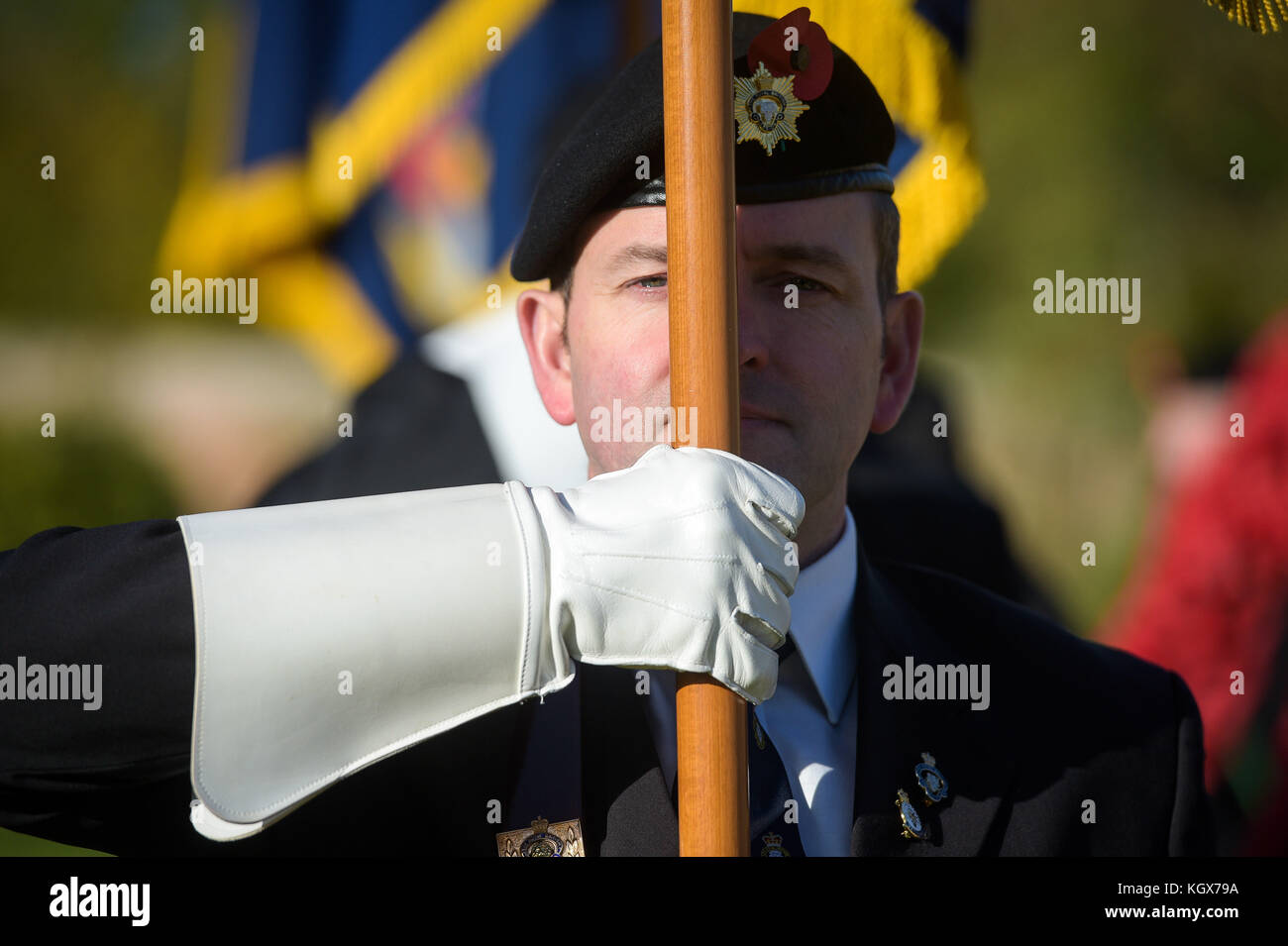 Royal british legion standard bearers hi-res stock photography and ...