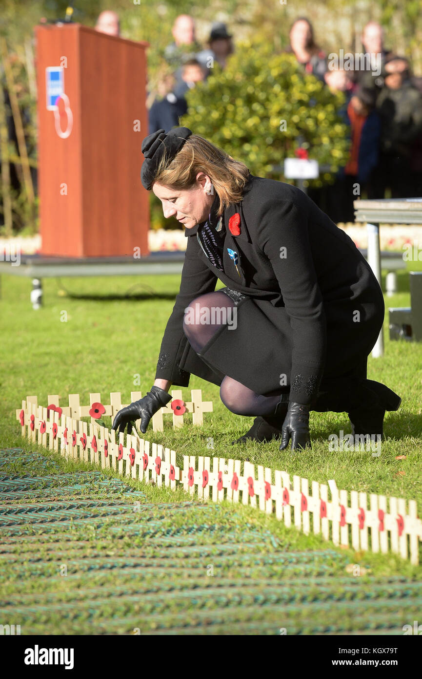 Dignitaries place crosses in the Royal Wootton Bassett Field of ...