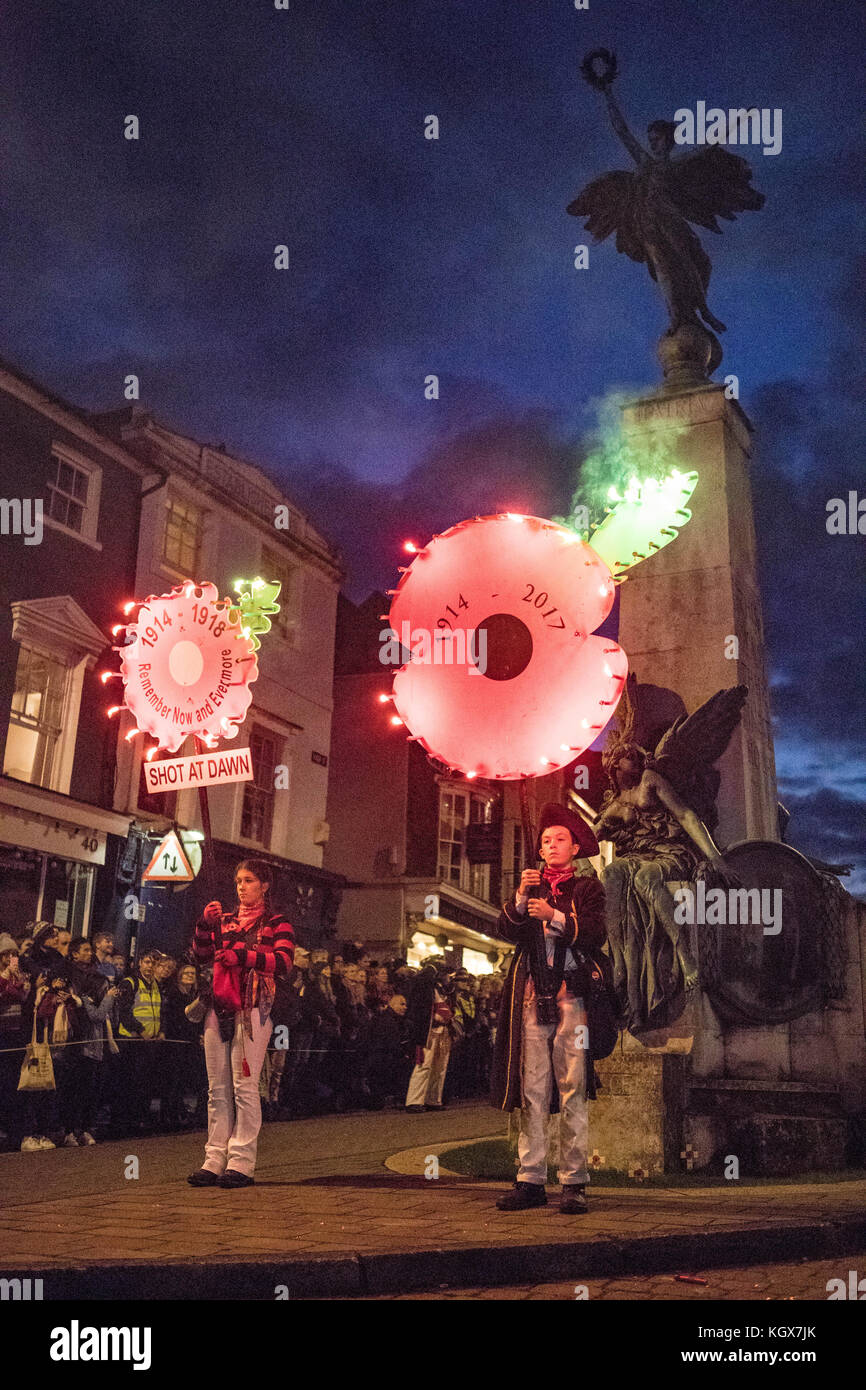 Bonfire Night in Lewes 2017 Stock Photo - Alamy