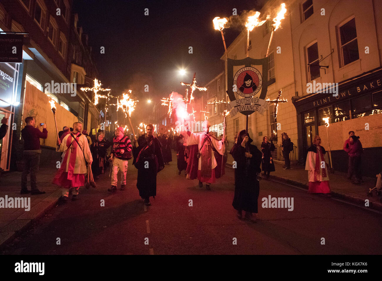 Bonfire Night in Lewes 2017 Stock Photo - Alamy