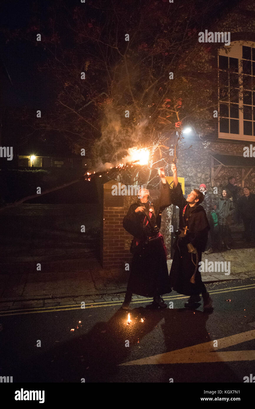 Lewes bonfire night guy procession hi-res stock photography and images ...