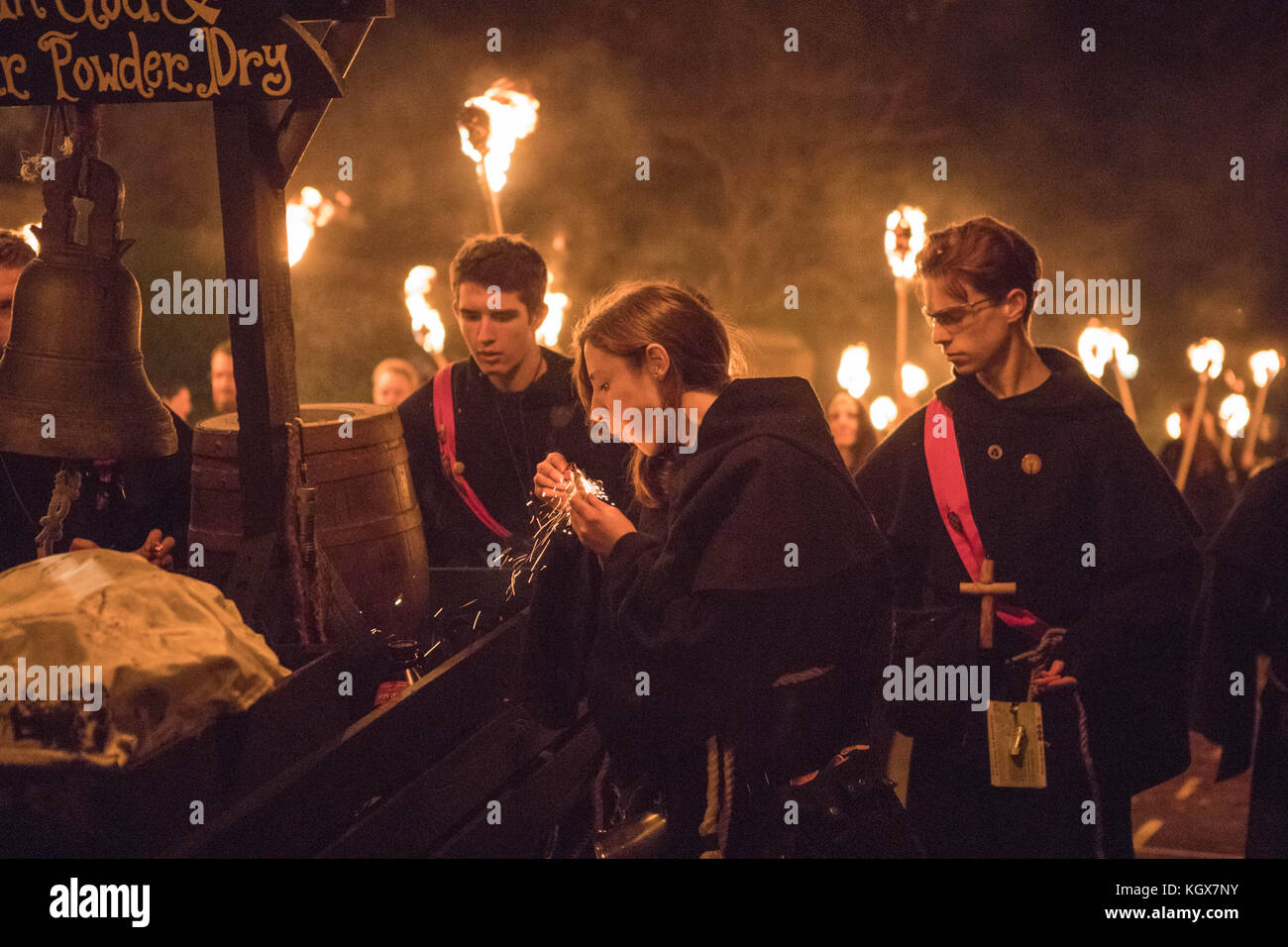 Bonfire Night in Lewes 2017 Stock Photo - Alamy