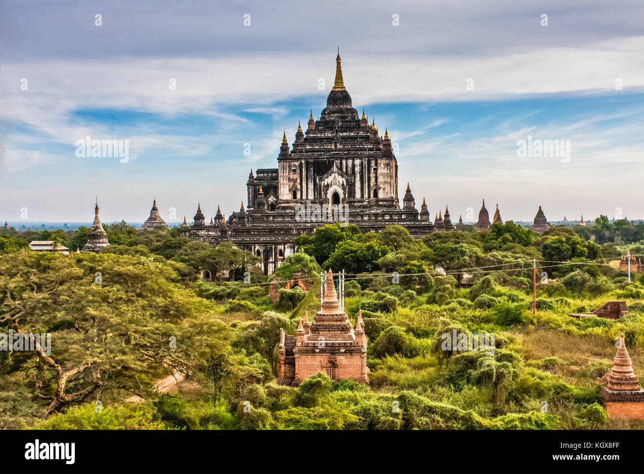 Thatbyinnyu Pagoda, Old Bagan, Myanmar Stock Photo - Alamy