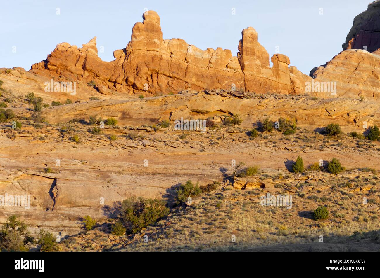 Rocky cliffs near Moab, Utah, Usa Stock Photo - Alamy