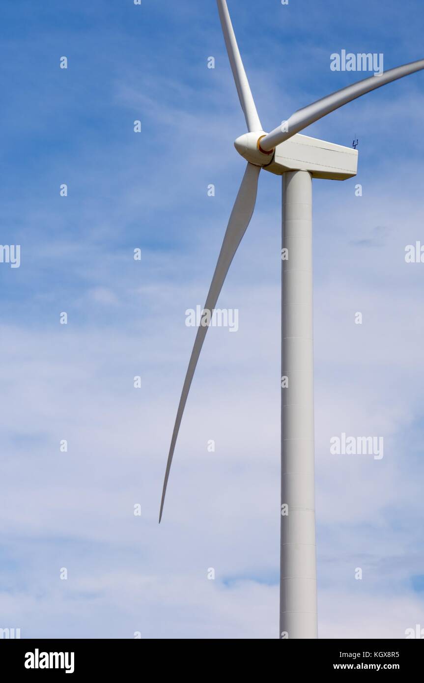 Windmill for electric power production from renewable in Spain Stock ...