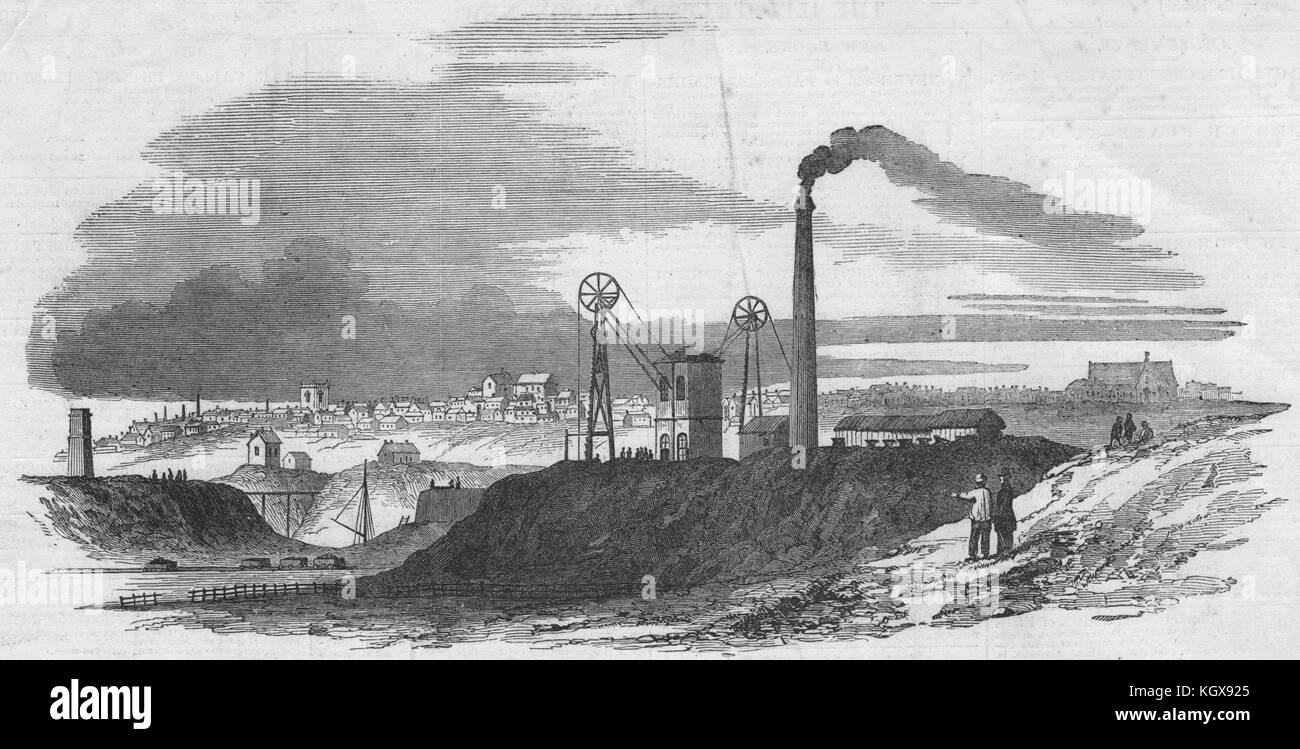 Wigan colliery explosion. Arley pit of the Ince Hall Coal & Cannel ...