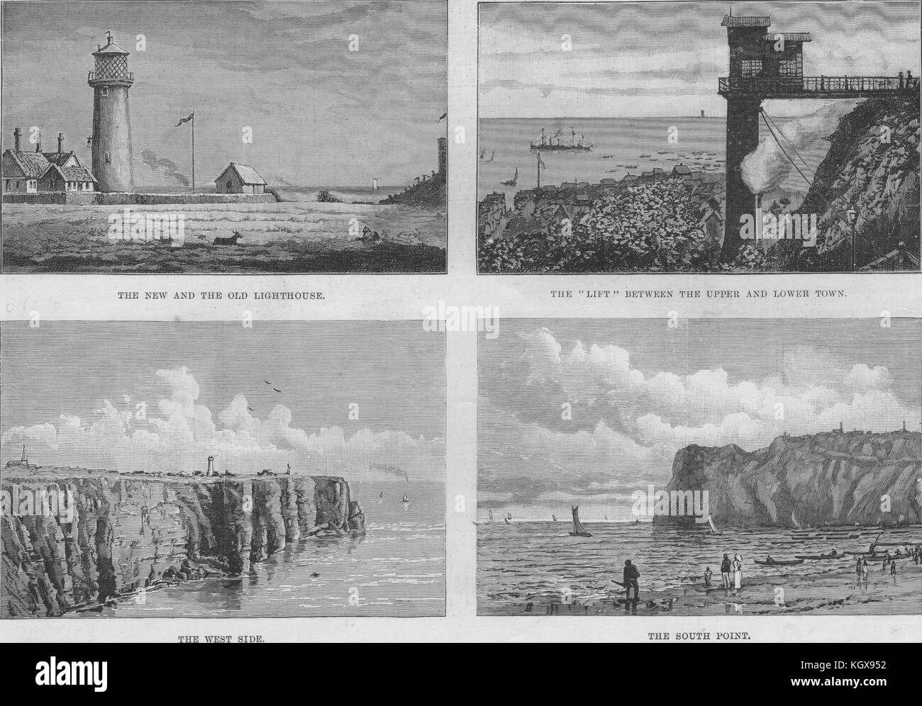 Nineteenth century lighthouse sketches hi-res stock photography and ...