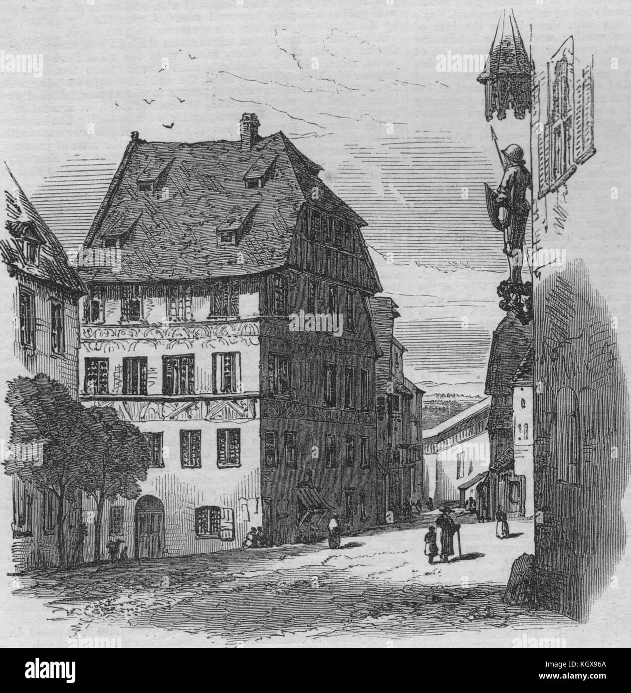 Albert Durer's house. Germany 1864. The Illustrated London News Stock ...