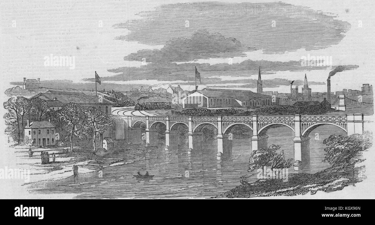 Opening of the Aberdeen Railway - Dee Bridge & Aberdeen terminus ...