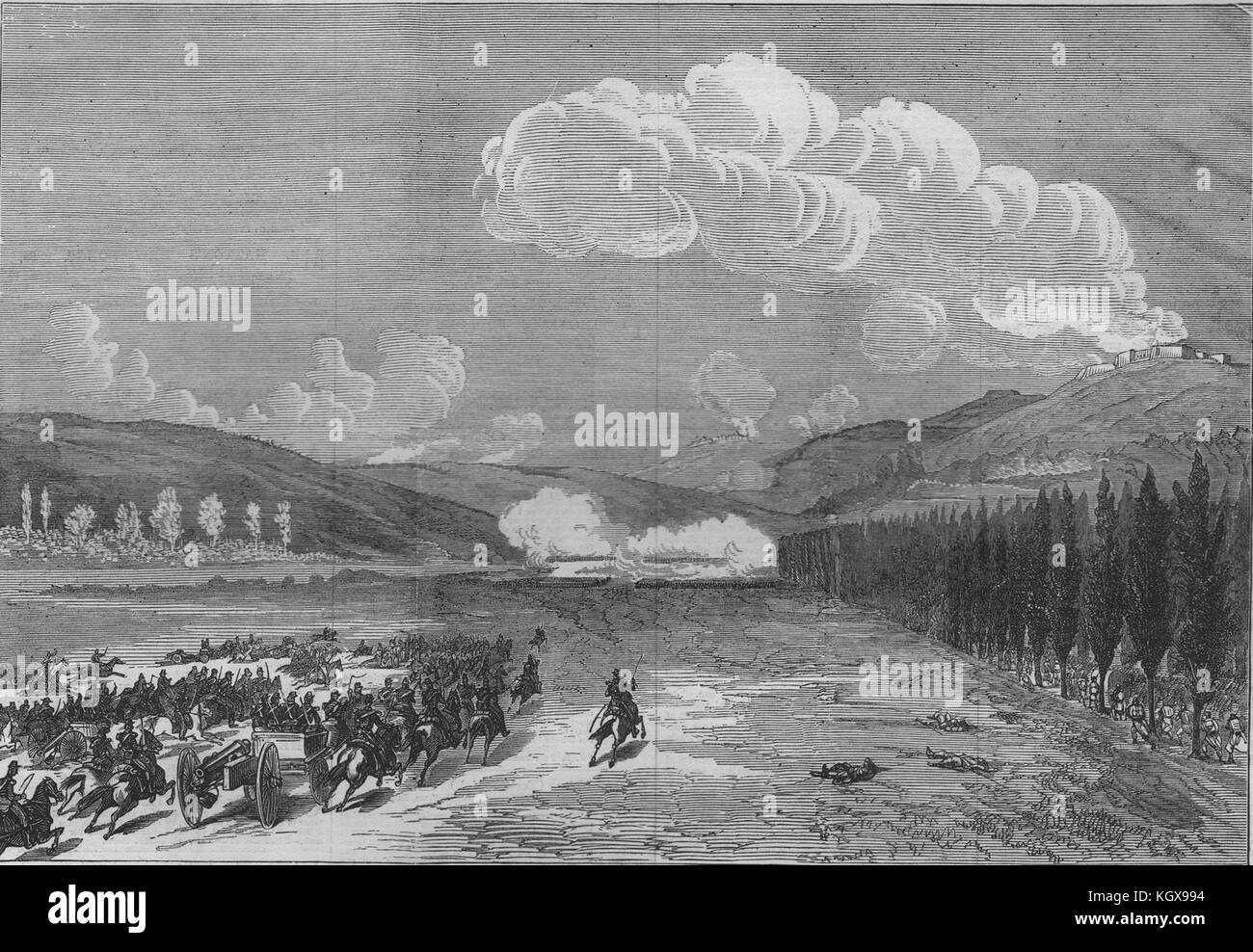 The war first battle near Metz, at Pange. Moselle 1870. The Illustrated ...