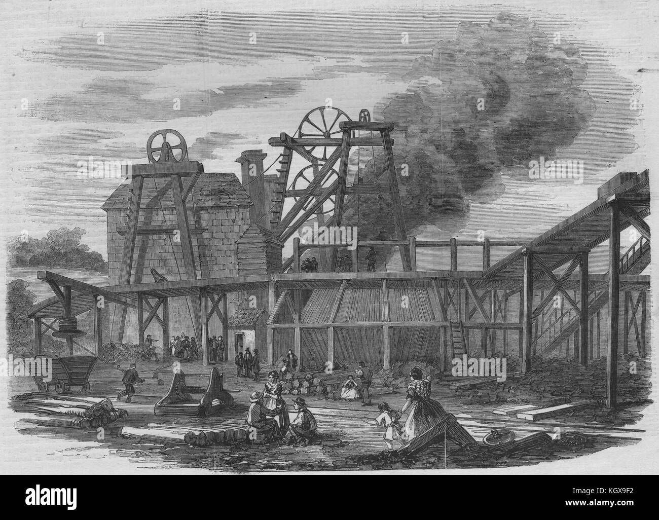 Colliery Pit Black and White Stock Photos & Images - Alamy