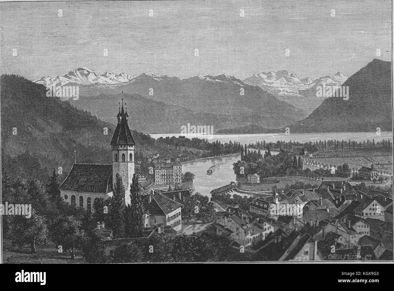 Holiday reports on the Continent. Thun, Switzerland 1886. The ...