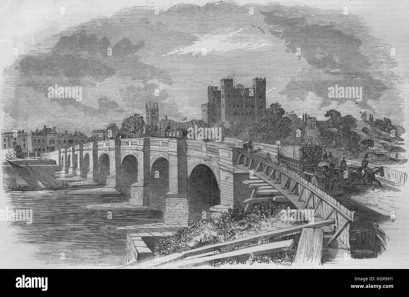 Rochester kent engraving hi-res stock photography and images - Alamy