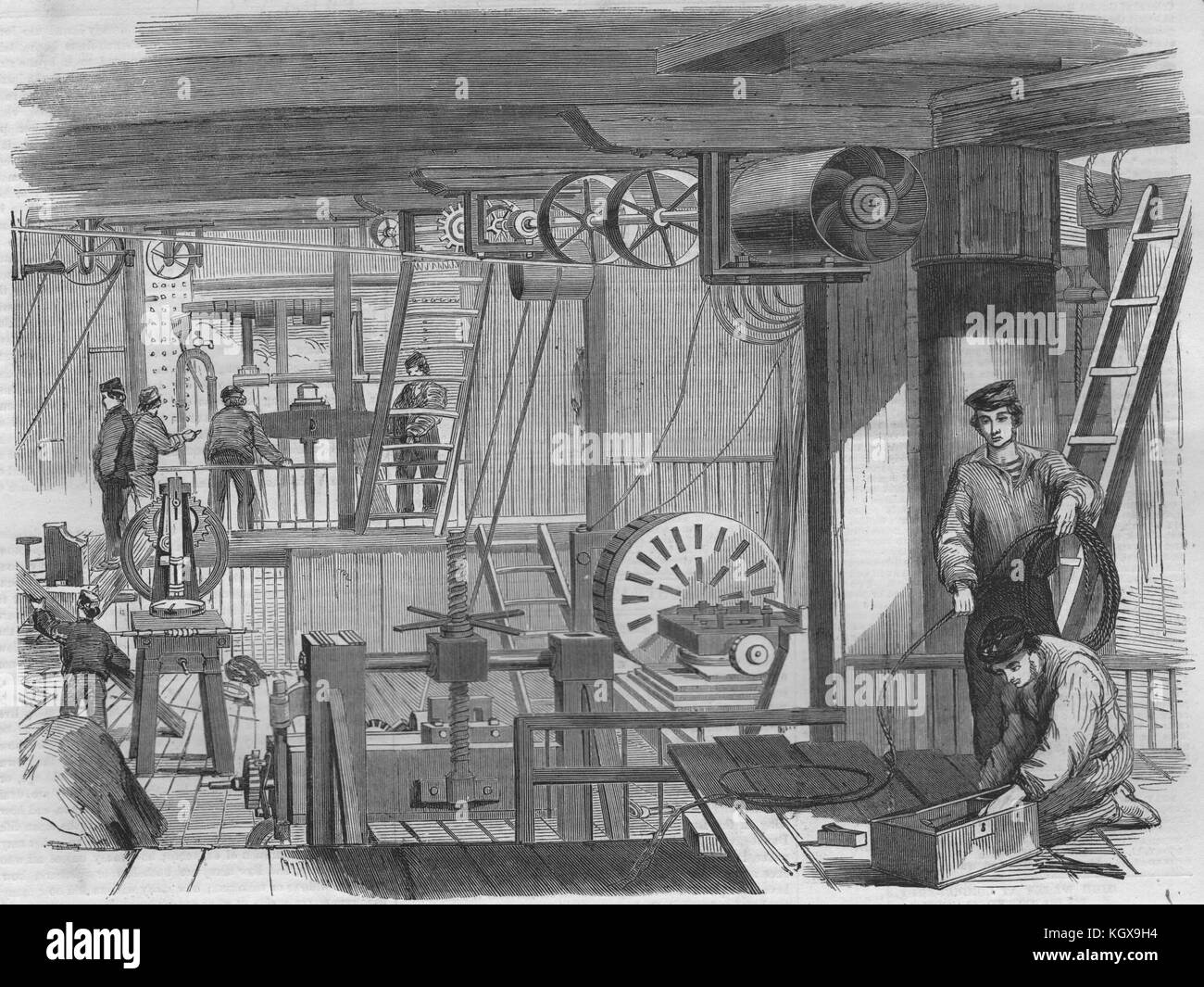 "The Volcano" steam Sloop fitted as a floating factory for the Baltic ...