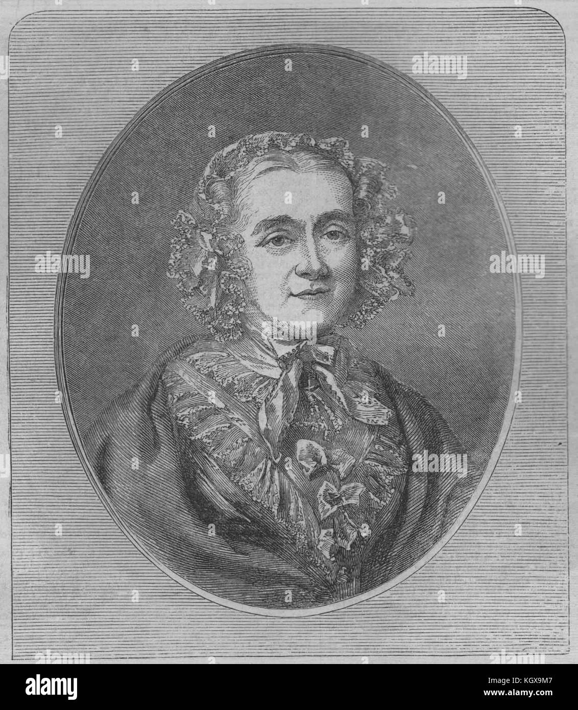 Mary Russell Mitford. Portraits 1854. The Illustrated London News Stock ...