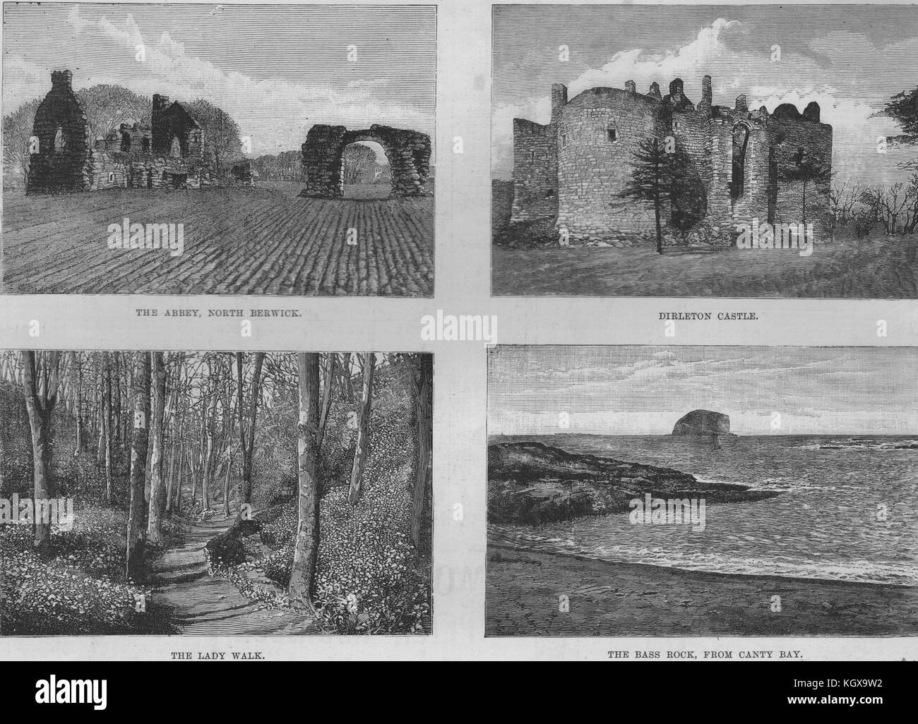 Berwick castle engraving hi-res stock photography and images - Alamy