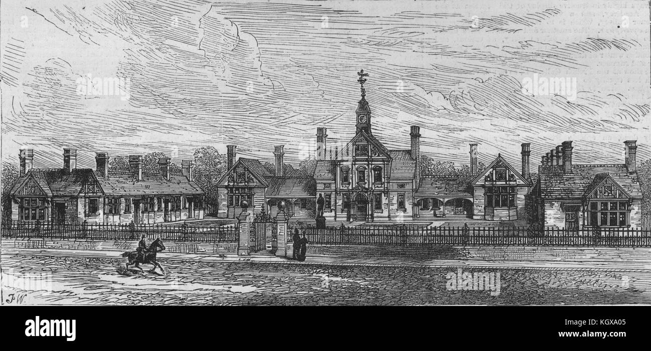 The Rous Memorial Buildings, Newmarket. Suffolk 1880. The Illustrated ...