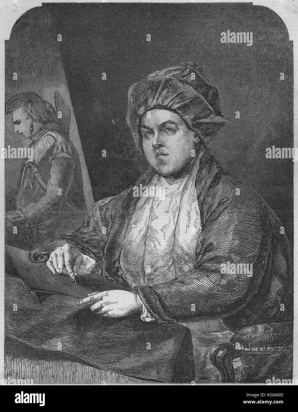 Woollett, the engraver, in the National Gallery 1849. The Illustrated ...