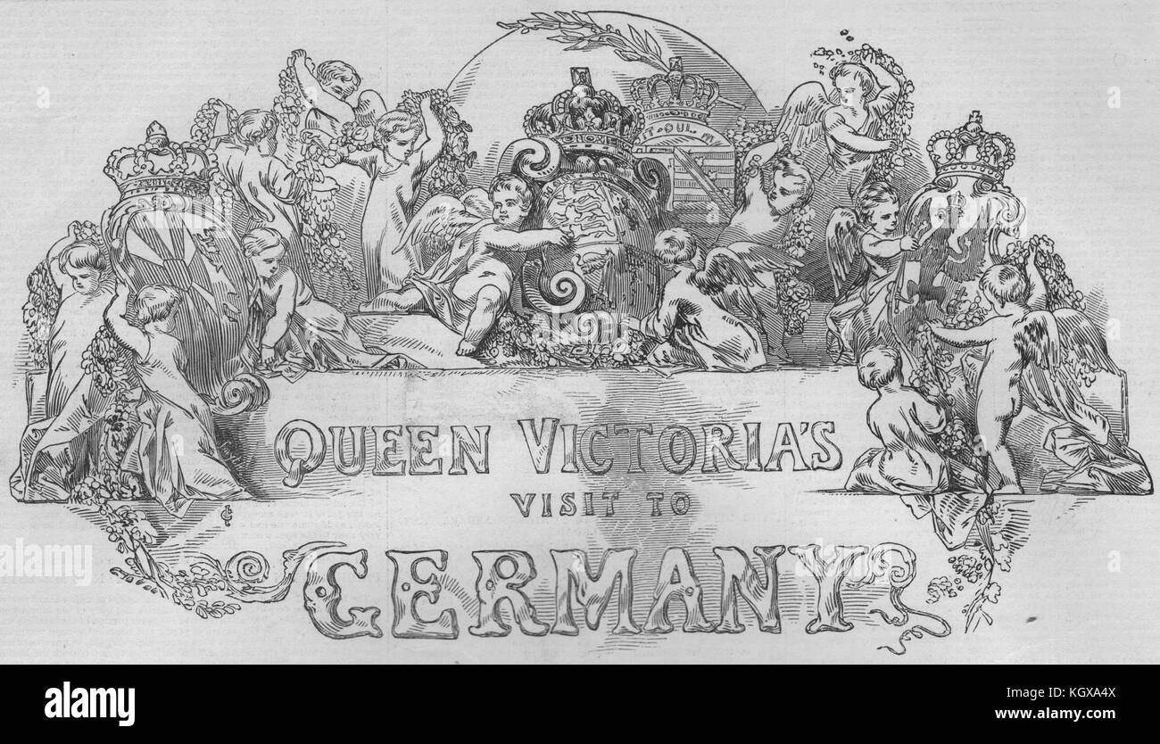 Queen Victoria's visit to Germany 1845. The Illustrated London News ...
