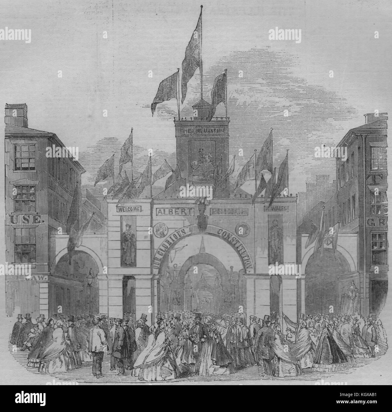 The Prince of Wales in Canada - the Orangemen's arch at Toronto ...