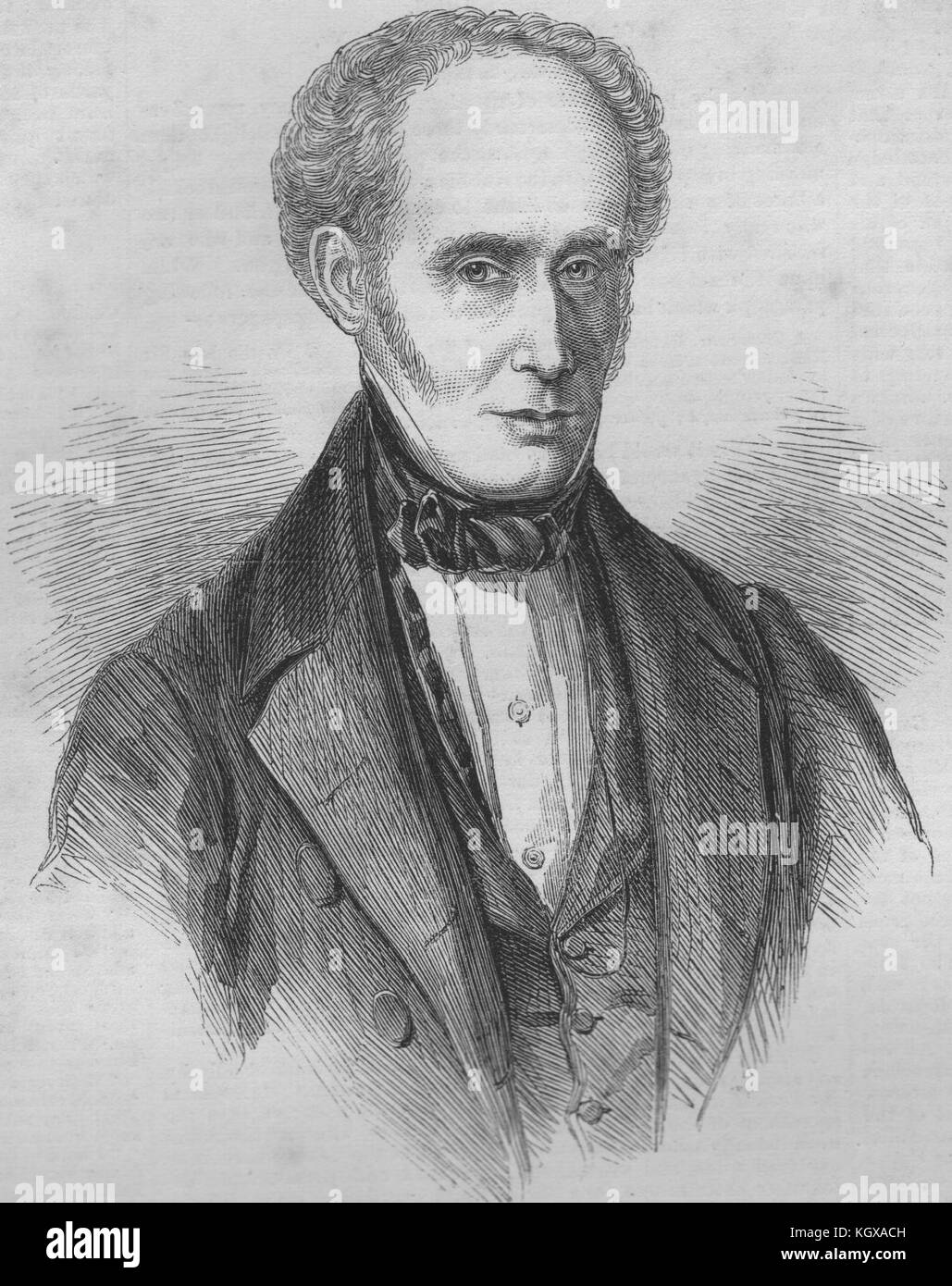 The late Mr. George Combe. Portraits 1858. The Illustrated London News ...