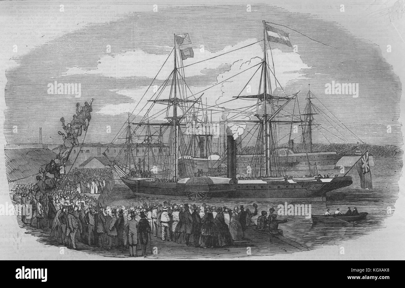 Arrival of M. Kossuth, in the Southampton Docks. Hampshire 1851. The ... Arrival of M. Kossuth, in the Southampton Docks. Hampshire 1851. The ...