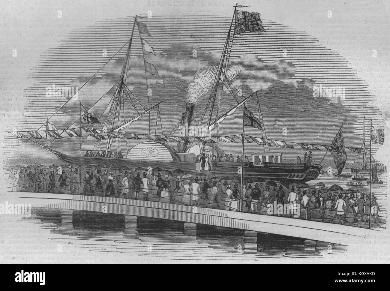 Embarkation of Queen Victoria and Prince Albert at Southampton ...