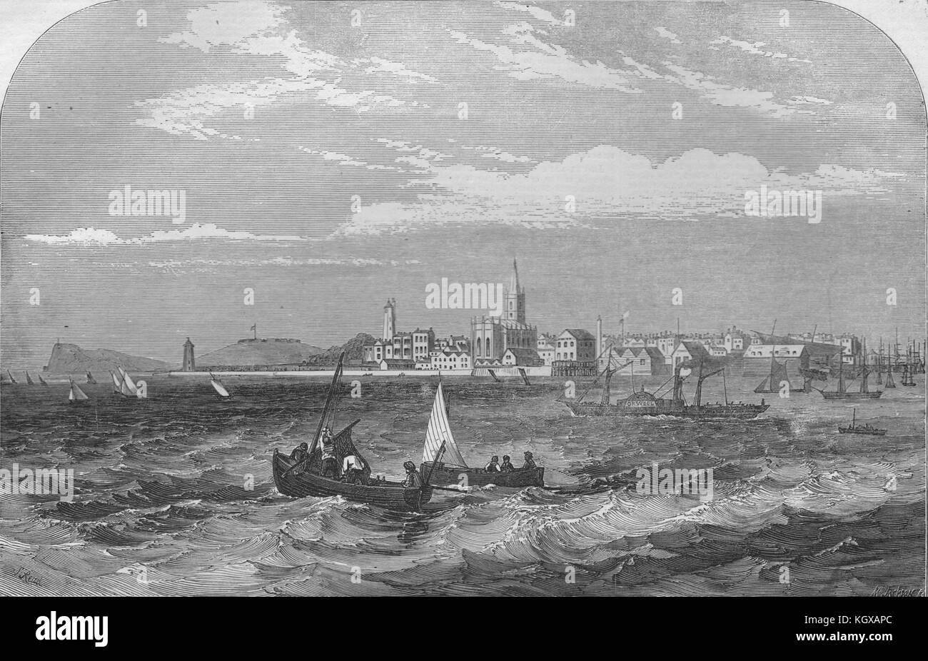 Harwich. Essex 1854. The Illustrated London News Stock Photo - Alamy