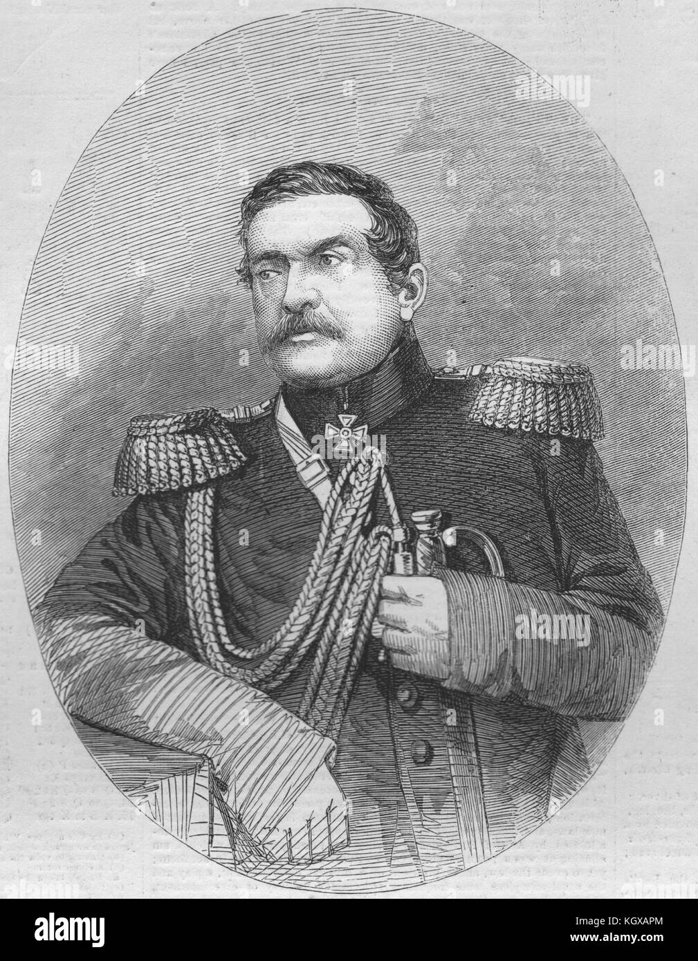 General Mouravieff, the captor of Kars. Turkey 1856. The Illustrated ...