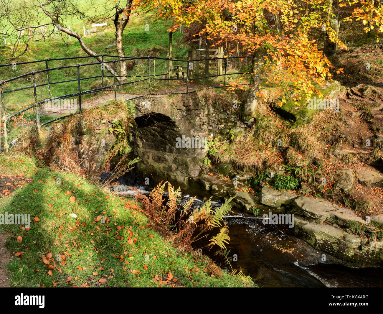 Lumb Bridge at Crimsworth Dean near Pecket Well Hebden Bridge West ...