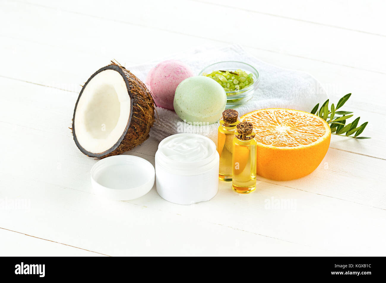 Natural coconut oil Stock Photo - Alamy