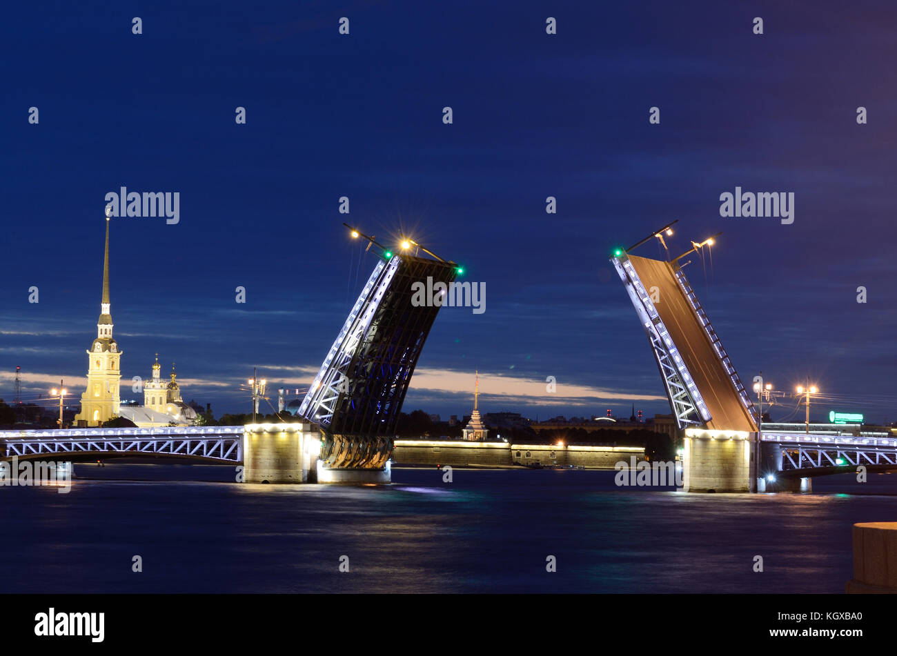 In summer, during navigation ,the city's open bridges for the passage ...