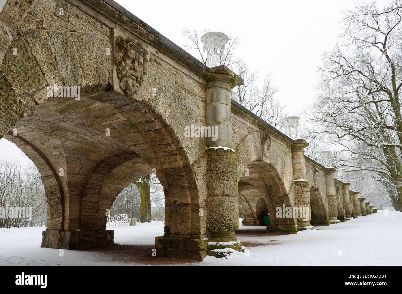Colorful bridge across the ravine,has an ancient history Stock Photo ...