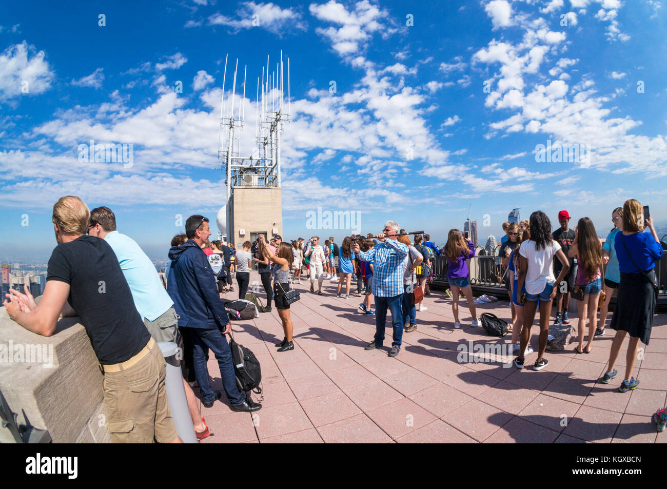 Rockefeller center observation deck top hi-res stock photography and ...